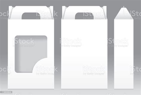 키가 큰 상자 흰색 창 모양은 포장 템플릿 공백을 잘라 디자인 제품 패키지 선물 상자 화이트 박스 포장 종이 크래프트 카드 보드 패키지에 대한 빈 상자 흰색 템플릿 0명에