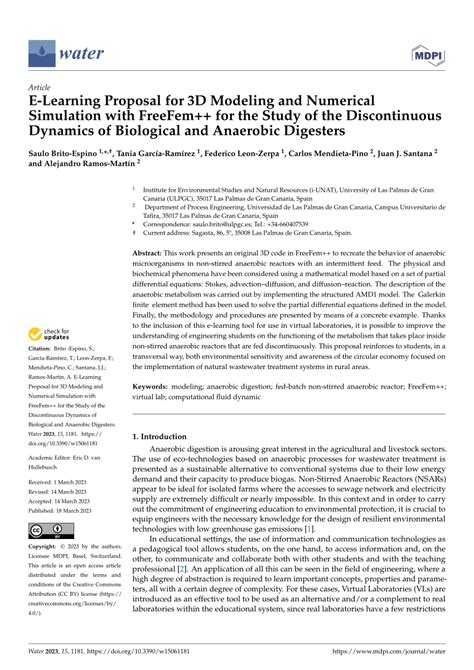 Pdf E Learning Proposal For 3d Modeling And Numerical Simulation With