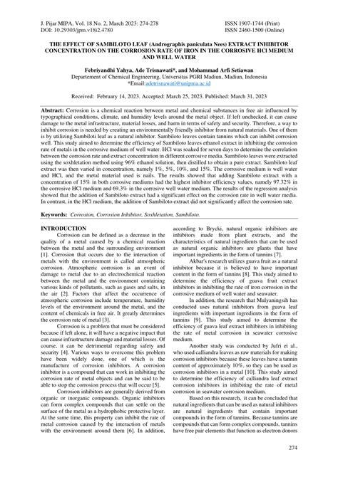 Pdf The Effect Of Sambiloto Leaf Andrographis Paniculata Nees Extract Inhibitor