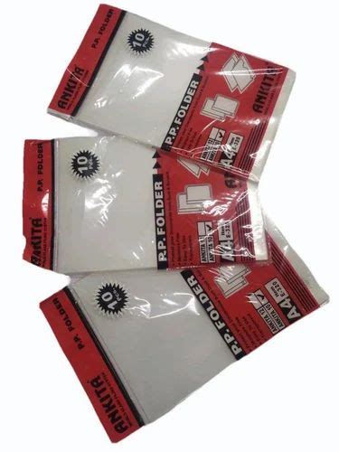 White Ankita Pp Folder At Rs 60 Pack Pp Files In Ghaziabad Id 2852182172073