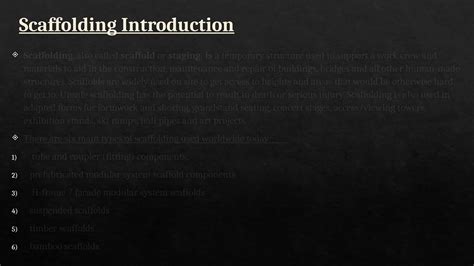 Scaffolding Automation Preparation And Engineering Ppt Pptx