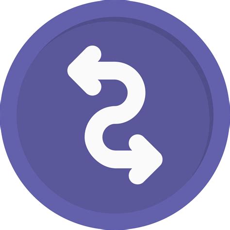 S Shaped Arrow Flat Icon 49289451 Vector Art At Vecteezy