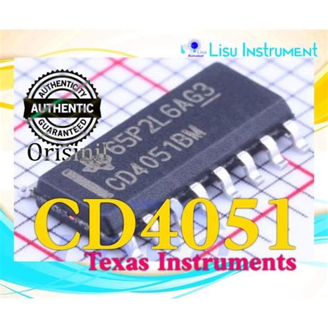 Jual Original Cd4051bm Cd4051 4051 Multiplexer Demultiplexer Texas Instrume Lisuin90 Buru Order