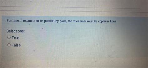 Solved For Lines L M And N To Be Parallel By Pairs The Chegg Com