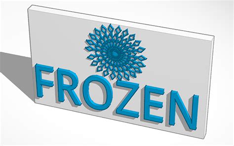 3d Design Título De Frozen Tinkercad