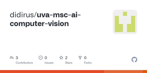 Github Didirusuva Msc Ai Computer Vision