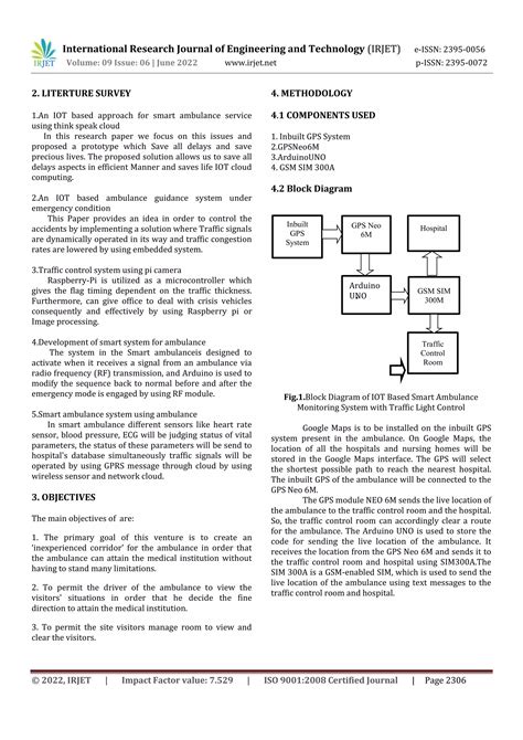 Iot Based Smart Ambulance Monitoring System With Traffic Light Control Pdf
