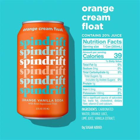 Spindrift Soda Orange Cream Float 12oz Can Delivered In As Fast As 15