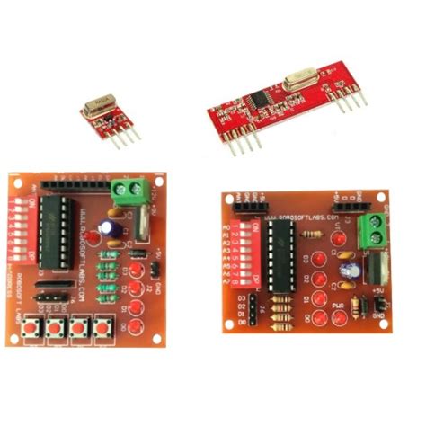 rf 433mhz rx tx encoder decoder board [ht12e and ht12d ic]