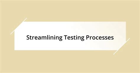 How I Streamlined Circuit Testing Procedures Uk