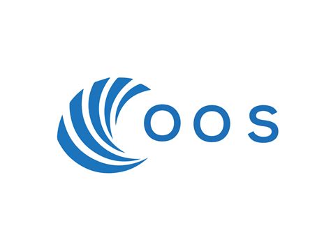 Oos Letter Logo Design On White Background Oos Creative Circle Letter