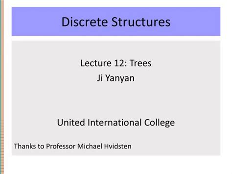 PPT Discrete Structures PowerPoint Presentation Free Download ID 5371223