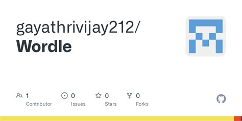 Github Gayathrivijay212wordle