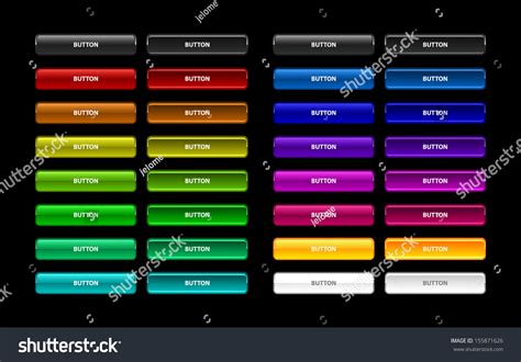 Colorful Set Web Buttons Stock Vector Royalty Free 155871626 Shutterstock