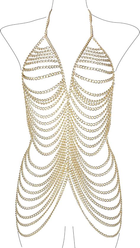 Buy Maijiao Adjustable Gold Body Chain Set Boho Summer Beach Bikini