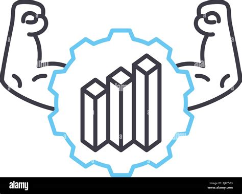 Productivity Line Icon Outline Symbol Vector Illustration Concept Sign Stock Vector Image