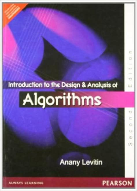 Buy Introduction To The Design And Analysis Of Algorithms Book Anany Levitin 8131718379
