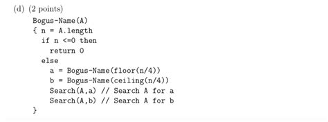 Solved 3 8 Points Give A Tight Upper Asymptotic Bound For