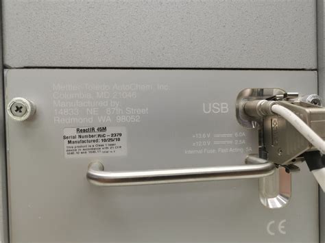 Used Mettler Toledo Reactir 45 Ftir Spectrometer For Sale At Tara S
