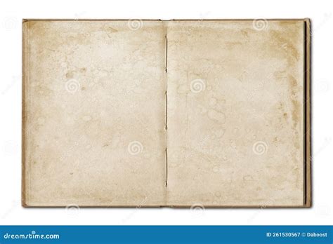 Vintage Blank Open Notebook Stock Image Image Of Blank Message 261530567