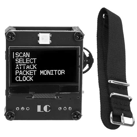 programmable development module esp8266 wifi deauther watch development