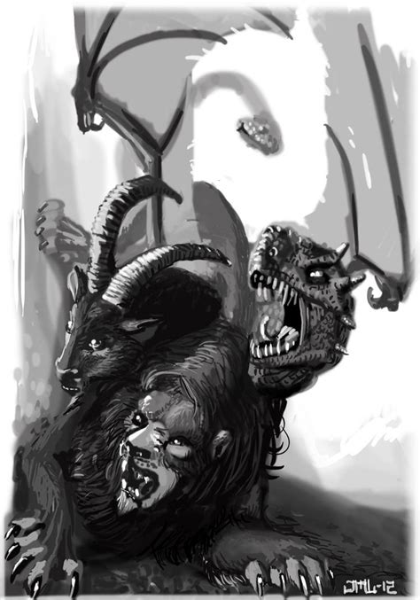 Chimera From Dungeons And Dragons Bestiary By Zelldweller On Deviantart