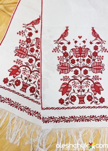 весільний рушник Дерево життя 2 Вышитые полотенца Рукоделие Вышивка крестиком схемы