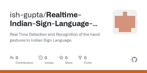 Realtime Indian Sign Language Detection 1 Installation Master Script Ipynb At Main · Ish Gupta