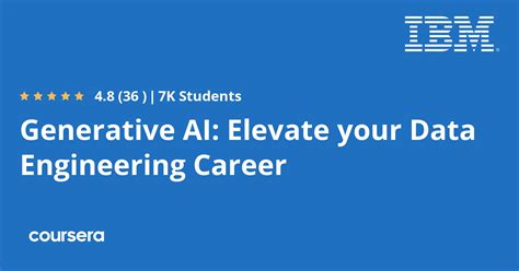 Generative Ai Elevate Your Data Engineering Career Coursera