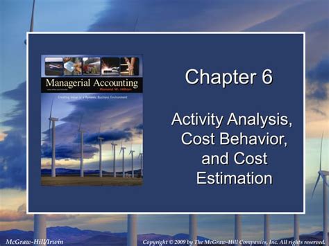 Chapter 006 Activity Analysis Cost Behavor Dan Cost Estimation Ppt