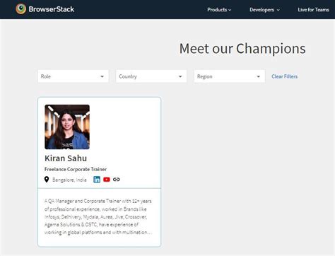 Kiran Sahu On Linkedin Browserstack Champions Testautomation Testing Training Grateful