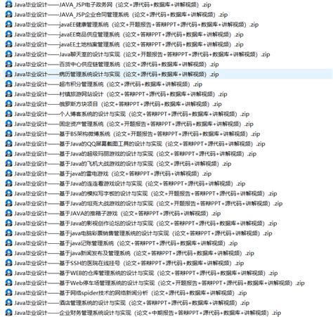 Java毕业设计174例，包含部署视频 Csdn博客