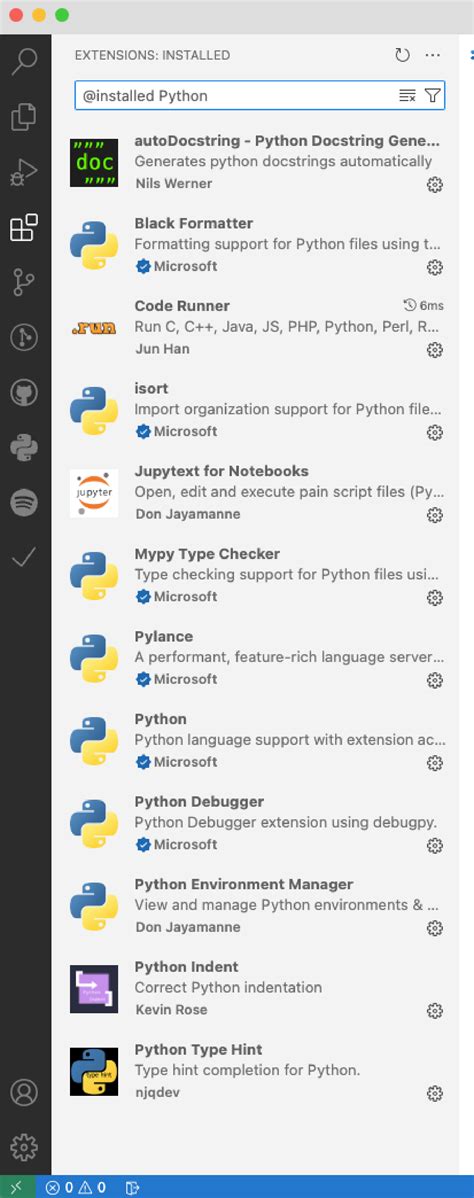 Setting Up Vscode And Python For Macos · N Redick