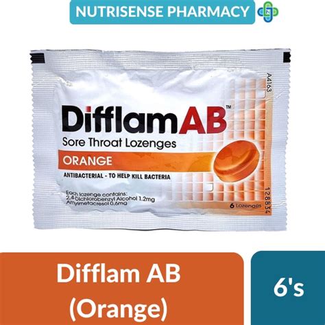 Difflam AB Orange Lozenges 6 S Shopee Malaysia