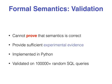 Formal Semantics Of Sql And Cypher Ppt
