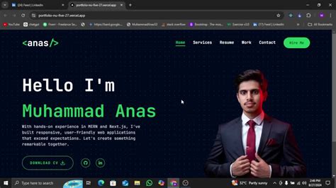 Muhammad Anas On Linkedin Portfoliowebsite Webdevelopment Nextjs