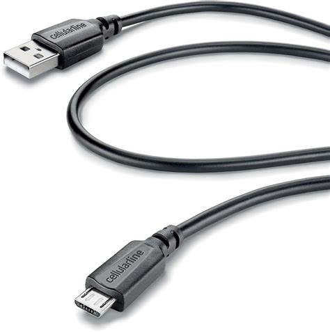 Cellular Line Usb Data Cable With Macro Usb Connector Amazon Co Uk Electronics