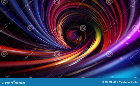 A Vibrant And Dynamic Abstract Design With Swirling Lines And A Starry Background Generative Ai