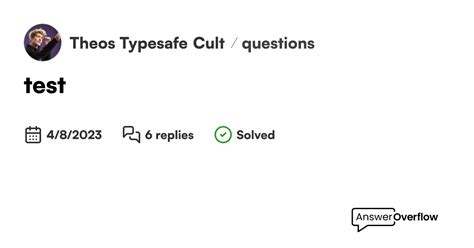 Test Theos Typesafe Cult