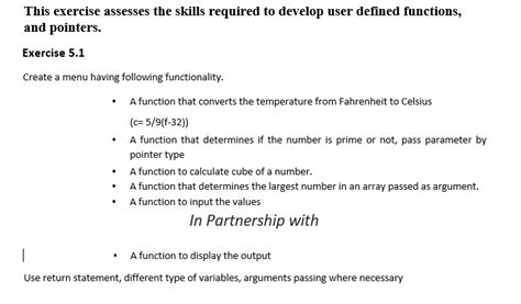 Solved This Exercise Assesses The Skills Required To Develop Chegg