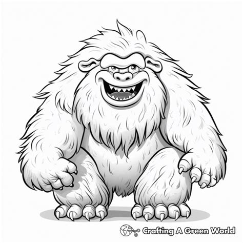 Yeti Coloring Pages Free And Printable