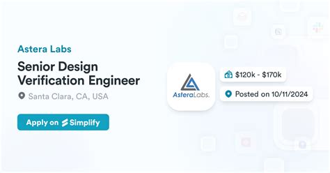 Senior Design Verification Engineer Astera Labs Simplify Jobs