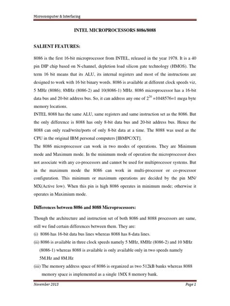 Handouts 8086up Pdf Assembly Language Programming