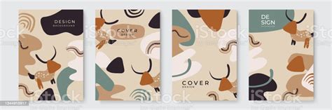 유기 커버 배경 손으로 그린 텍스처 트렌디한 현대 콜라주 스타일의 최소한의 추상적인 유기 모양 구성을 가진 멤피스 스타일이