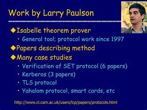 Ppt Protocol Verification By The Inductive Method Powerpoint Presentation Id1748264