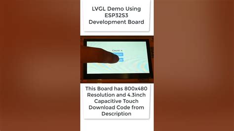 Lvgl Demo Using Esp32s3 Based Development Kit Esp32 Lvgl Youtube