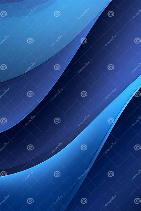 Abstract Waves Of Blue Create A Calming Visual Experience With Smooth Gradients And Textures