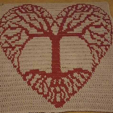 Tree Of Life Crochet Blanket Pattern Etsy