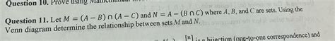 Solved Question Let M AB AC And N A BC Where Chegg