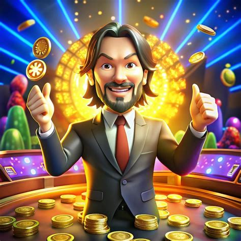 一個穿著西裝 有一堆金幣的男人 Premium AI generated image